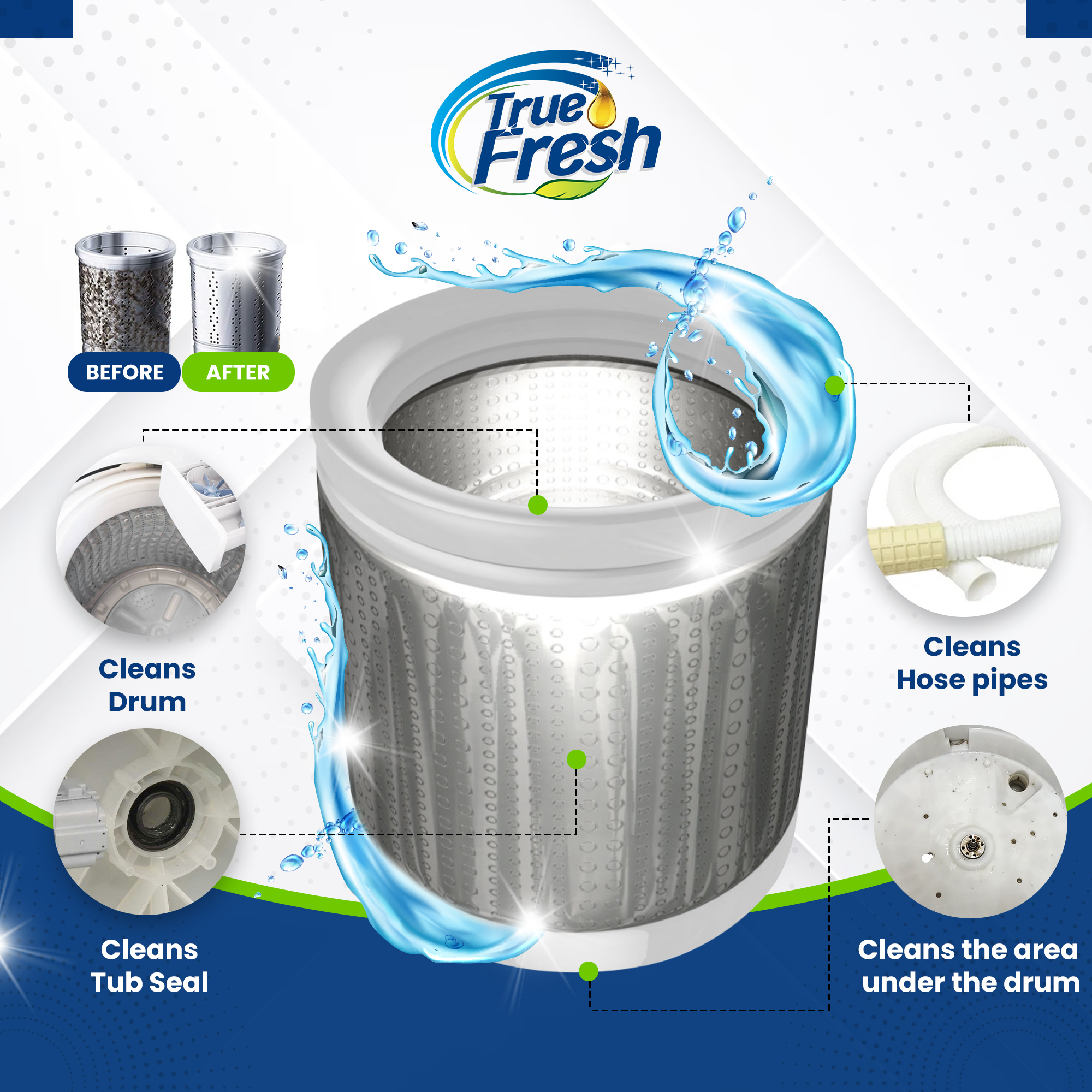 True Fresh Washing Machine Cleaner Tablets – 25 Count